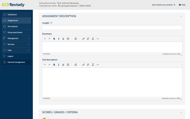 Revisely New assignment - Revisely