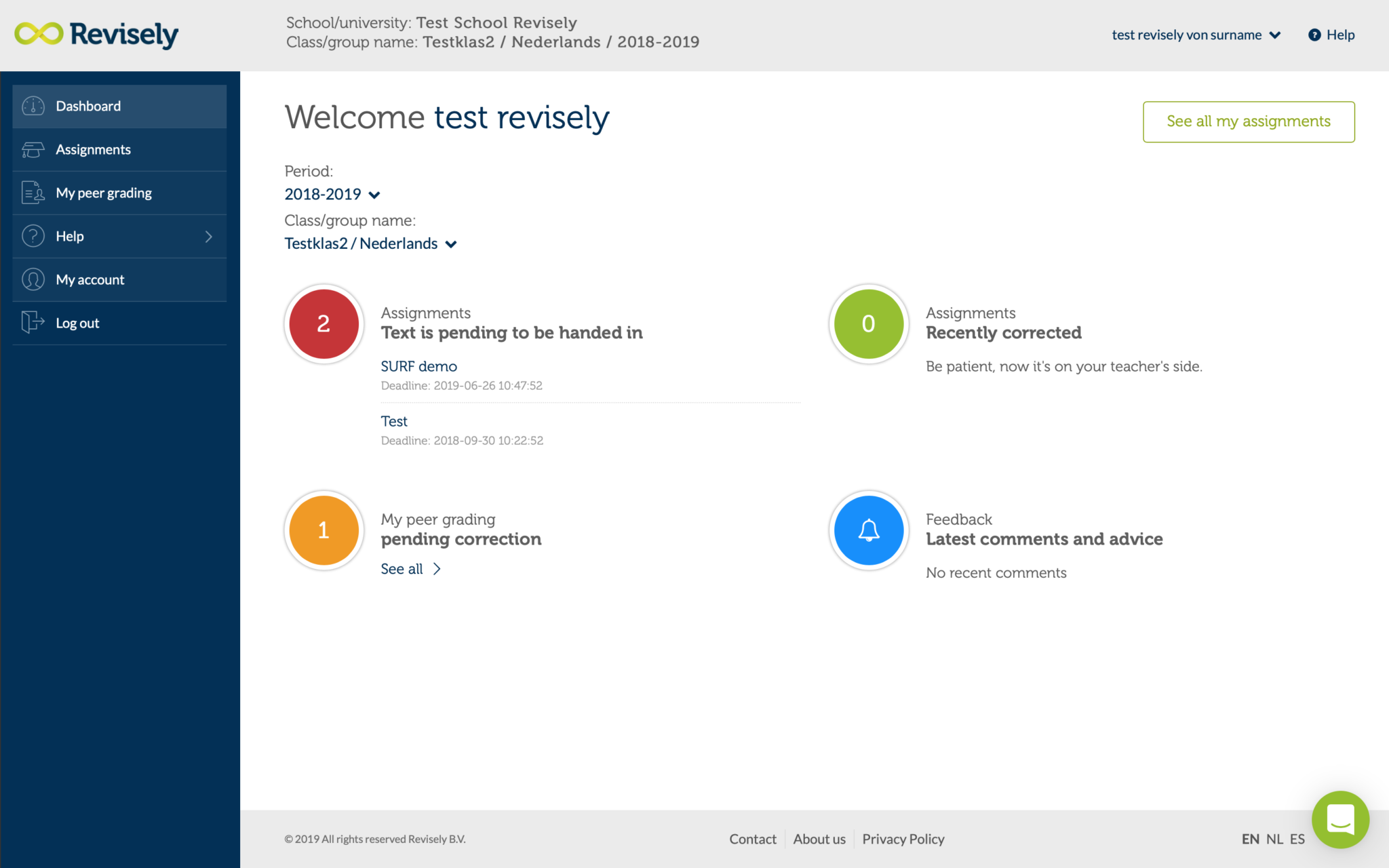 Revisely The process as a student - Revisely