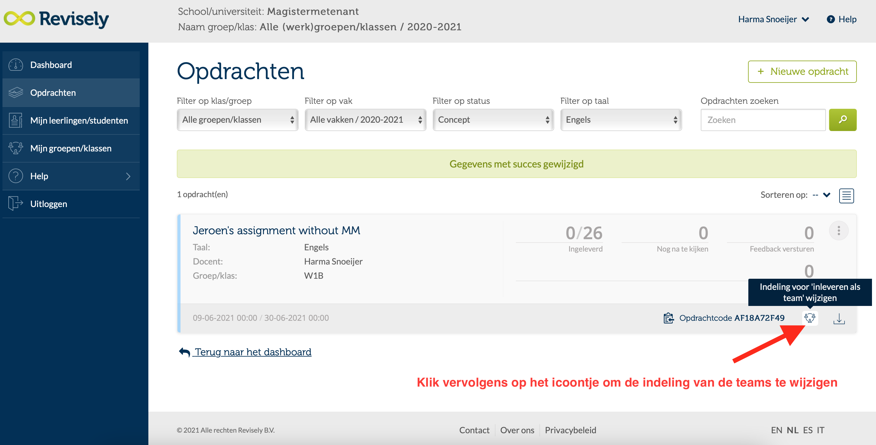Revisely Het gebruik van Revisely binnen Magister.me ~ Revisely