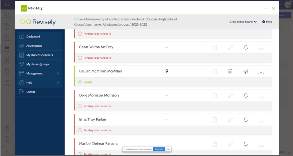 Revisely Grading documents / giving feedback - Revisely