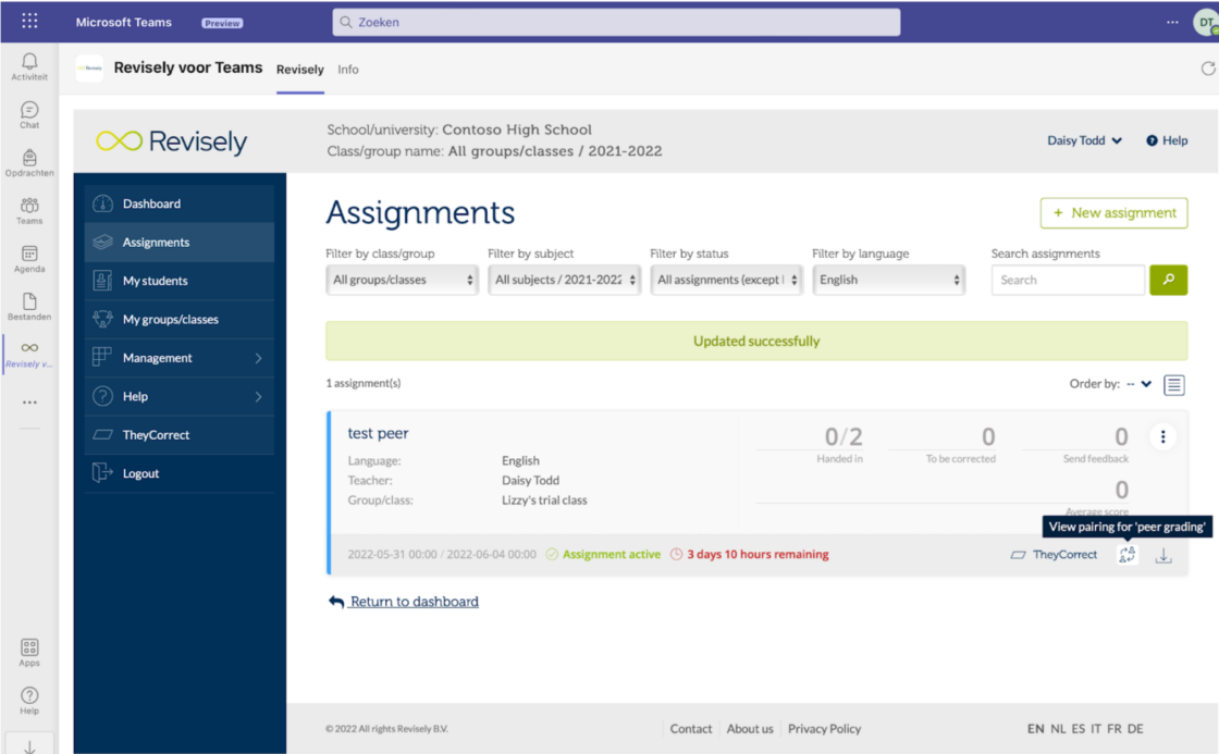 Revisely Extra feature: Peer grading - Revisely